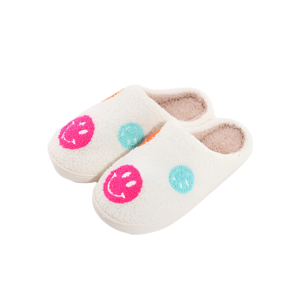 Smiley Face Slippers - Urban Posh Boutique